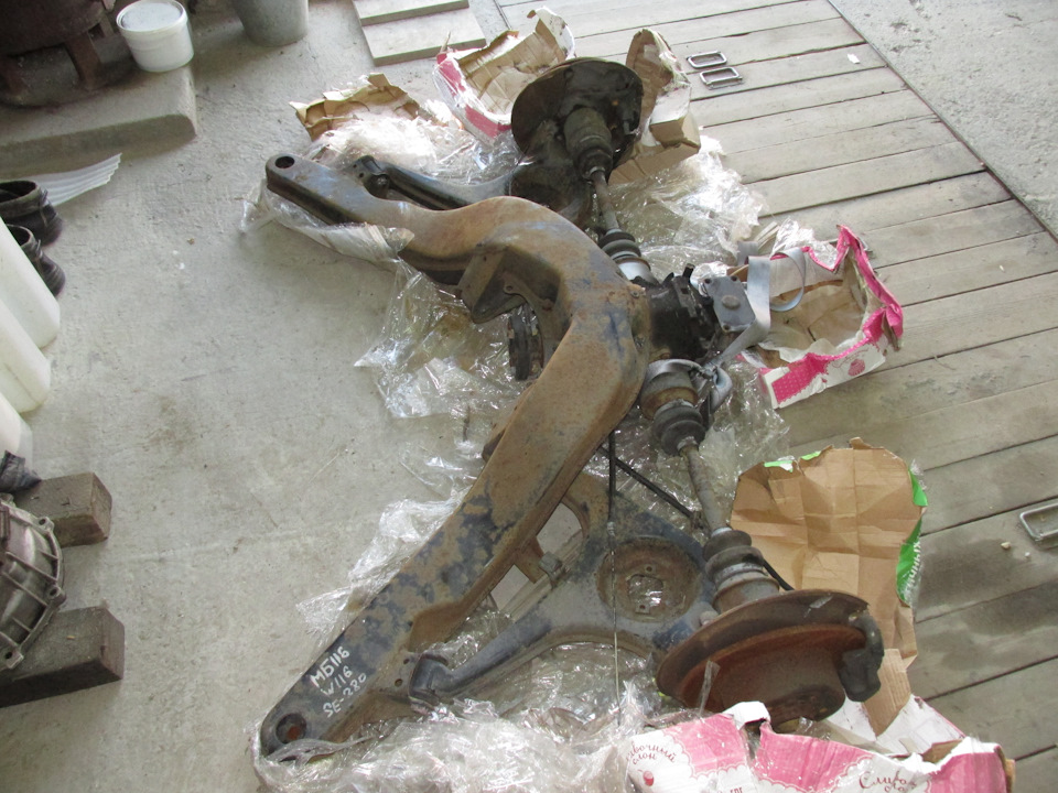 Ремонт задней подвески(финал)ч.2 — Mercedes-Benz S-Class (W116), 2,8 л ...