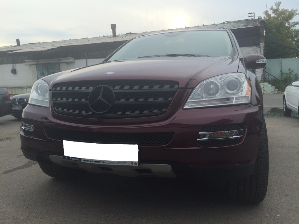 Передние DRL. — Mercedes-Benz M-Class (W164), 3,5 л, 2006 года ...