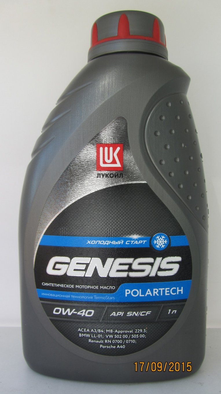 Lukoil Genesis Polartech 0W-40 — SEAT Altea Freetrack, 2 л, 2012 года ...