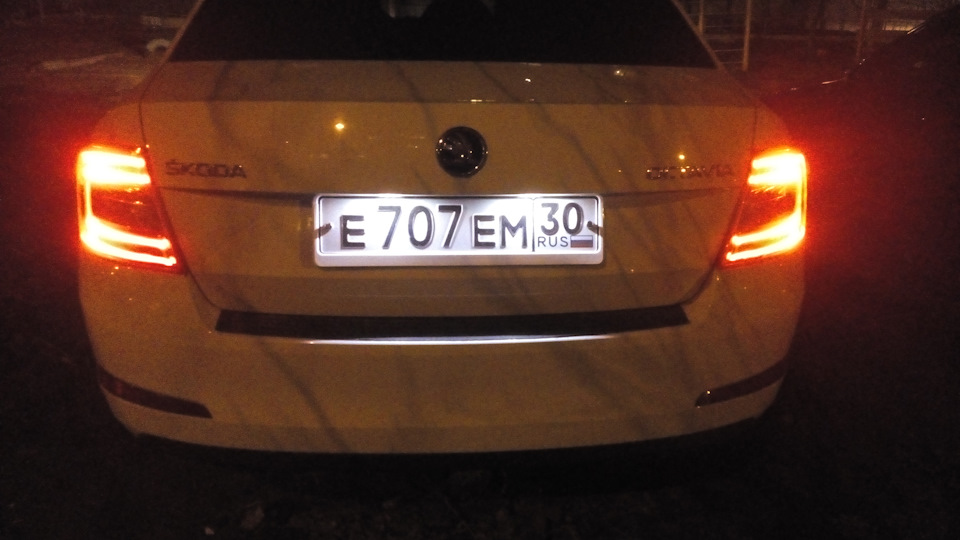 LED фонари — Skoda Octavia A7 Mk3, 1,4 л, 2016 года | аксессуары | DRIVE2