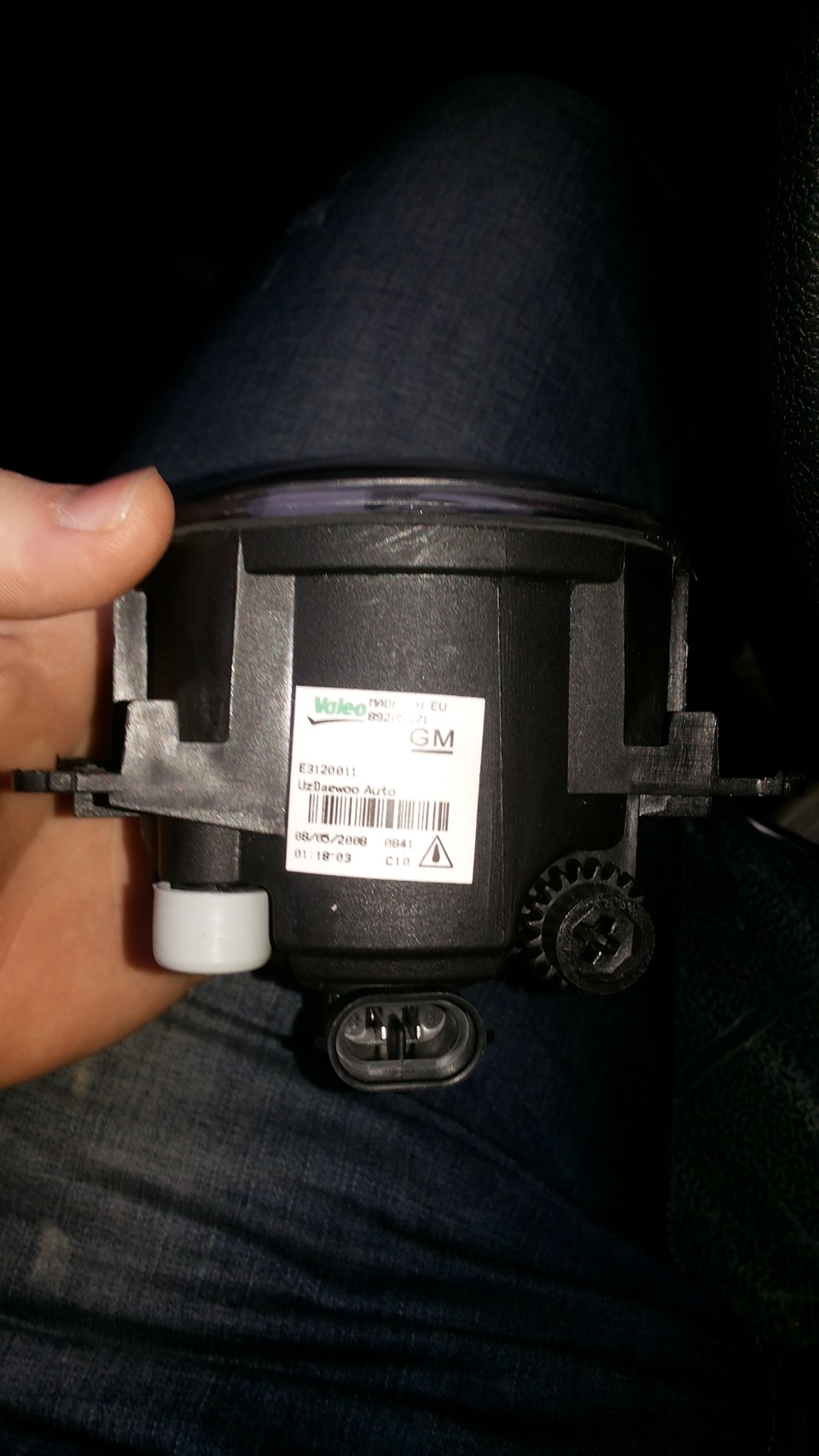 E3120011 Фара п/туман Nexia с 08г N-150 (тюнинг) прав черная (Valeo ...