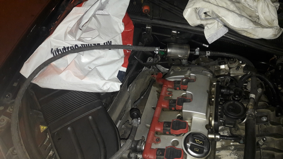 112. 🚗 Промывка топливых форсунок Wynn'S — Audi A4 (B7), 2 л, 2005 года ...