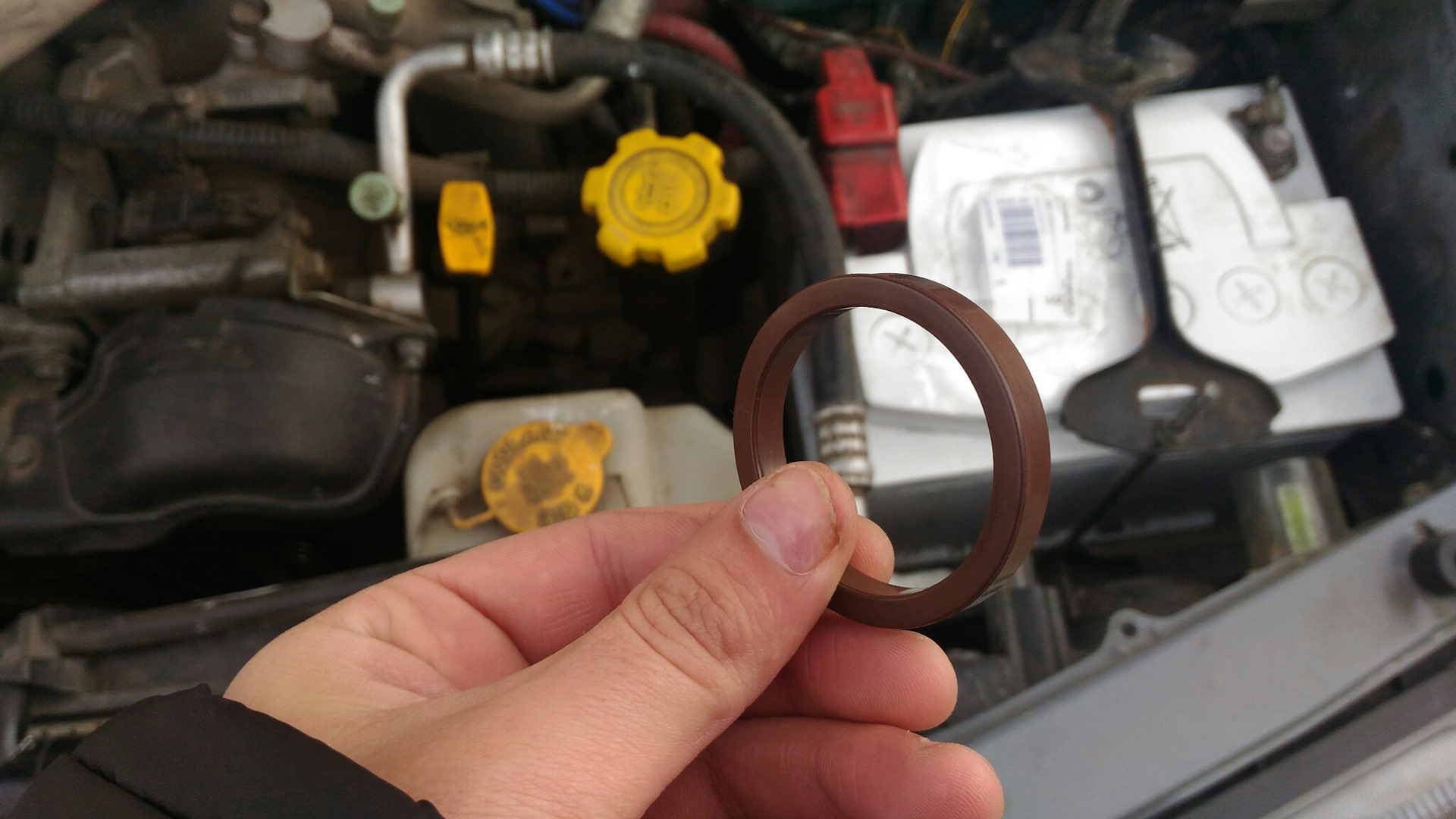 Прокладка пробки маслозаливной горловины. — Subaru Forester (SF), 2 л ...