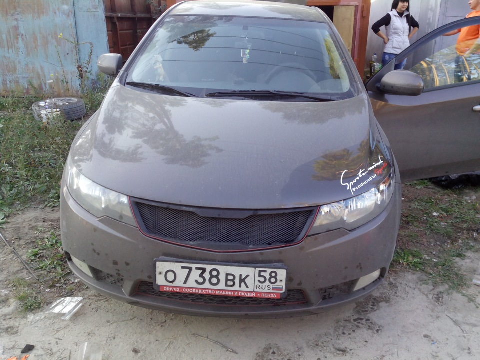 наклейка на капот. — KIA Cerato (2G), 1,6 л, 2012 года | стайлинг | DRIVE2