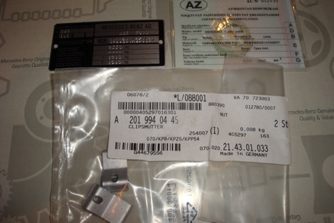 A2019940445 КЛИПСА ПРУЖИННАЯ (CLIPSMUTTER) Mercedes | Запчасти на DRIVE2