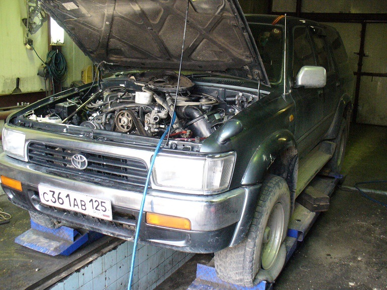 Ещё немного ТО — Toyota Hilux Surf (2G), 2,4 л., 1992 года | плановое ...