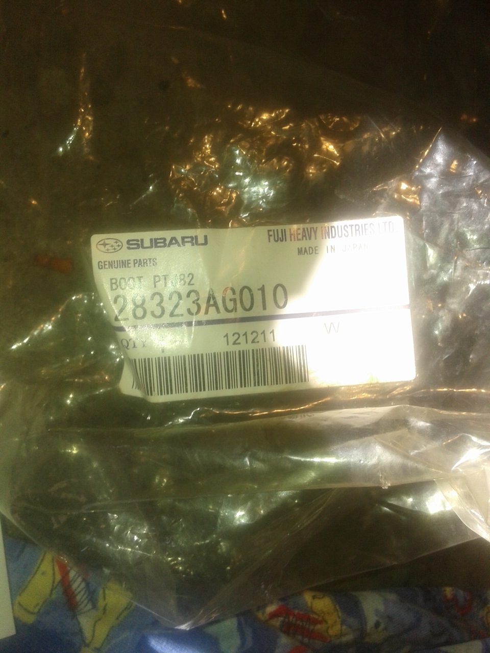 замена наружнего ШРУСа — Subaru Outback (BP), 2,5 л, 2007 года | своими ...