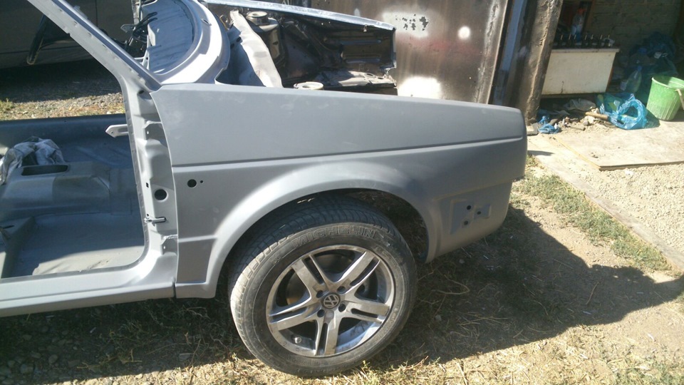 Подготовка к покраске, покраска — Volkswagen Golf Mk2, 1,3 л, 1989 года ...