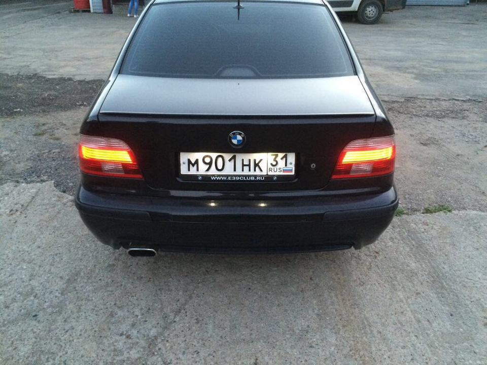 Светодиодная подсветка номера — BMW 5 series (E39), 2,5 л, 2002 года ...
