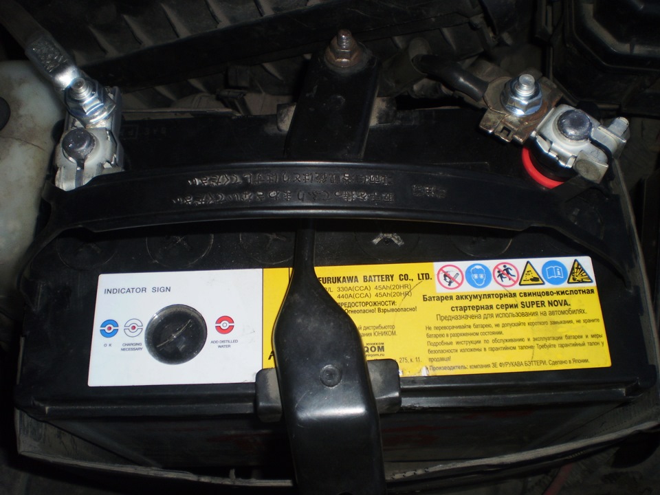 Новая АКБ + клеммы — Toyota Sprinter Marino, 1,6 л, 1993 года ...