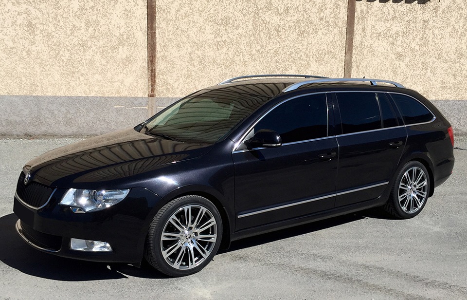 Some pictures of my new wheels — Skoda Superb Combi (Mk2), 2 л, 2010 ...