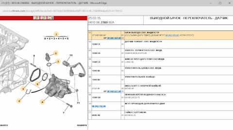 134089 УПЛОТНИТЕЛЬНОЕ КОЛЬЦО Peugeot Citroen | Запчасти на DRIVE2