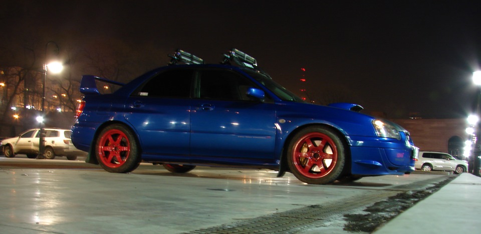 Red TE37 на СТИхе — Subaru Impreza WRX STI (GD), 2 л, 2003 года ...