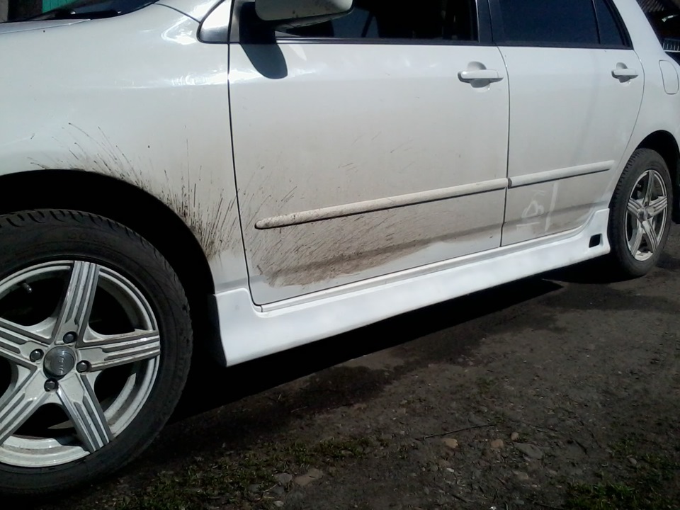 Примерка обвеса TRD — Toyota Corolla RunX, 1,5 л, 2001 года | стайлинг ...