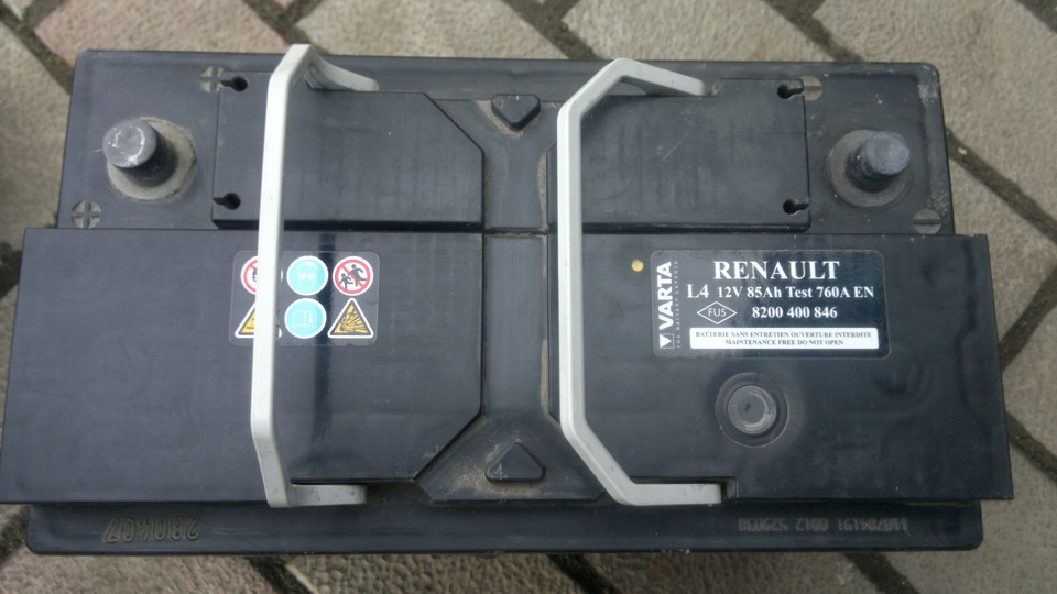 8200400846 Стартерная аккумуляторная батарея RENAULT | Запчасти на DRIVE2