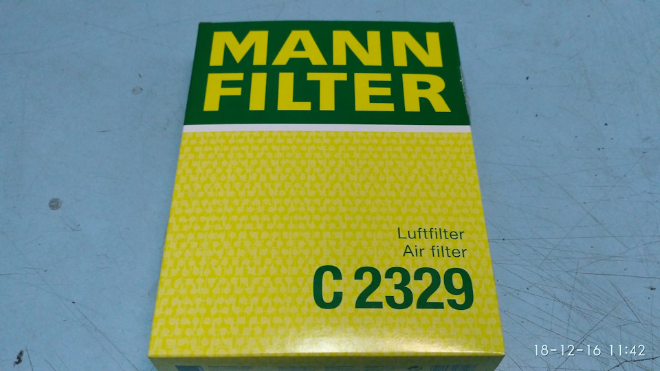 Обзор воздушного фильтра Mann C2329 (Nissan, Honda, Subaru) — DRIVE2