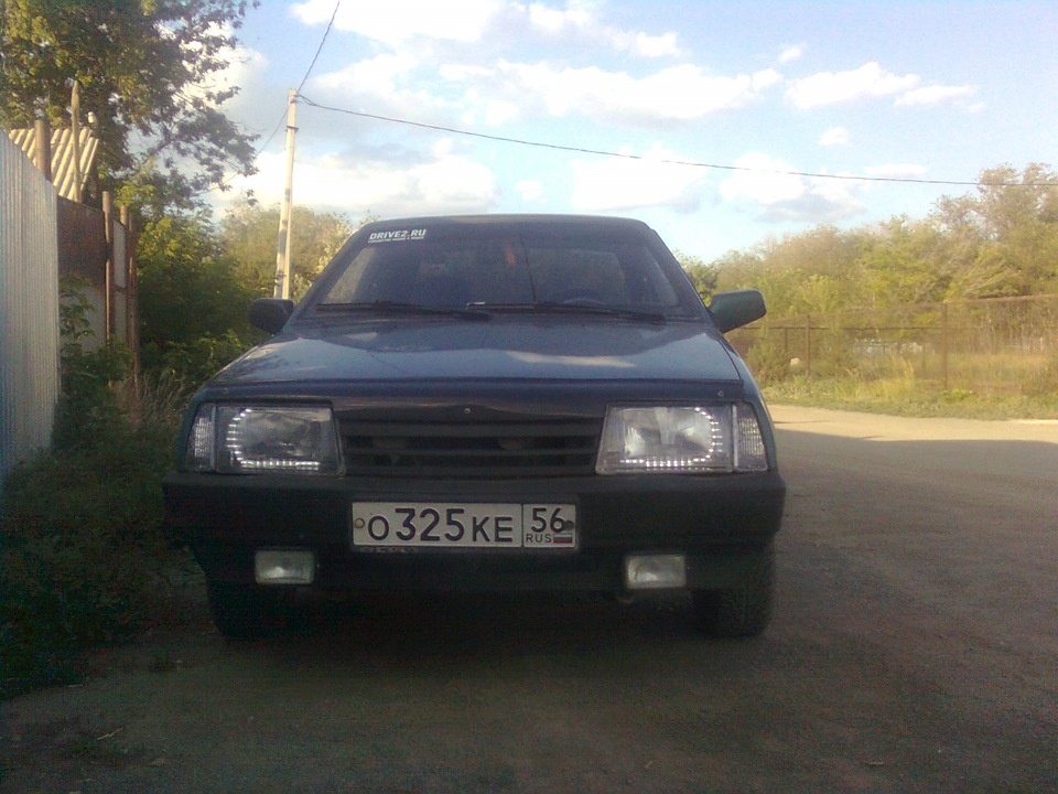 Наконец то добрался до фар "LED" диоды вместо габаритов! — Lada 21099 ...