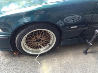 начал полировку дисков BBS RC090 — BMW 3 series Convertible (E36), 2,8 ...