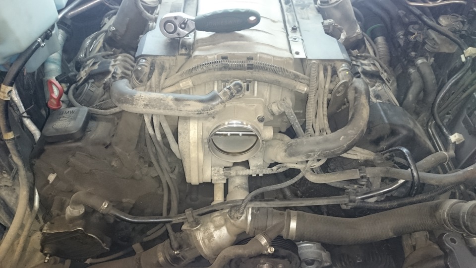 Замена прокладок передней крышки двигателя — BMW X5 (E53), 4,4 л, 2005 ...