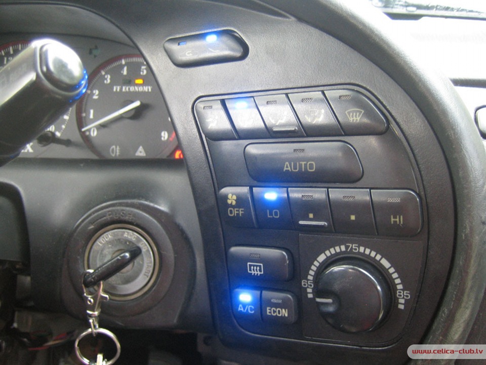 Кнопки для климат-контроля 2 — Toyota Celica (180), 2 л, 1991 года ...