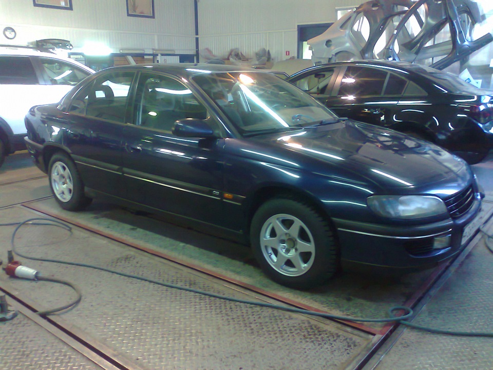 Покраска зимних дисков + новая резина — Opel Omega B, 2 л, 1996 года | колёсные диски | DRIVE2