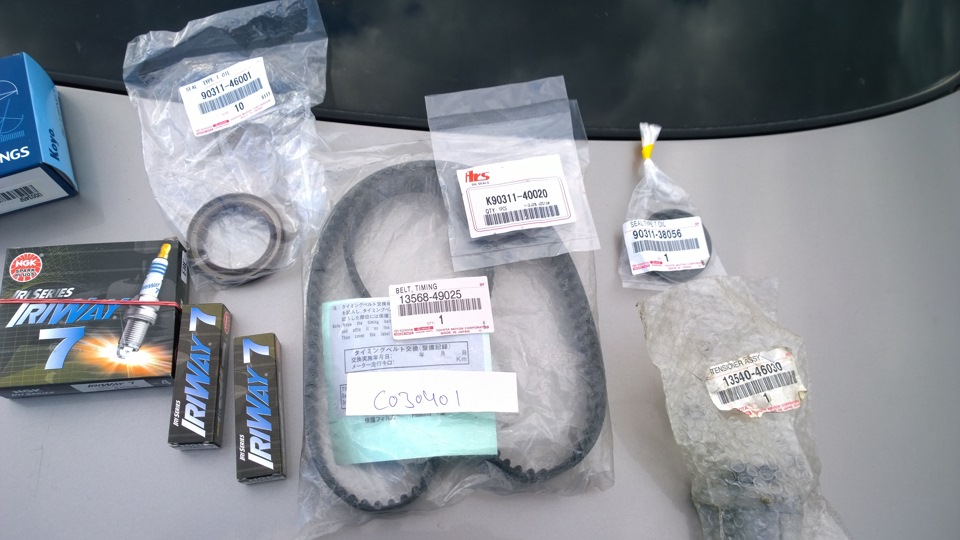 Замена Г.Р.М, сальников, свечей зажигания, муфты vvt — Toyota Mark II ...