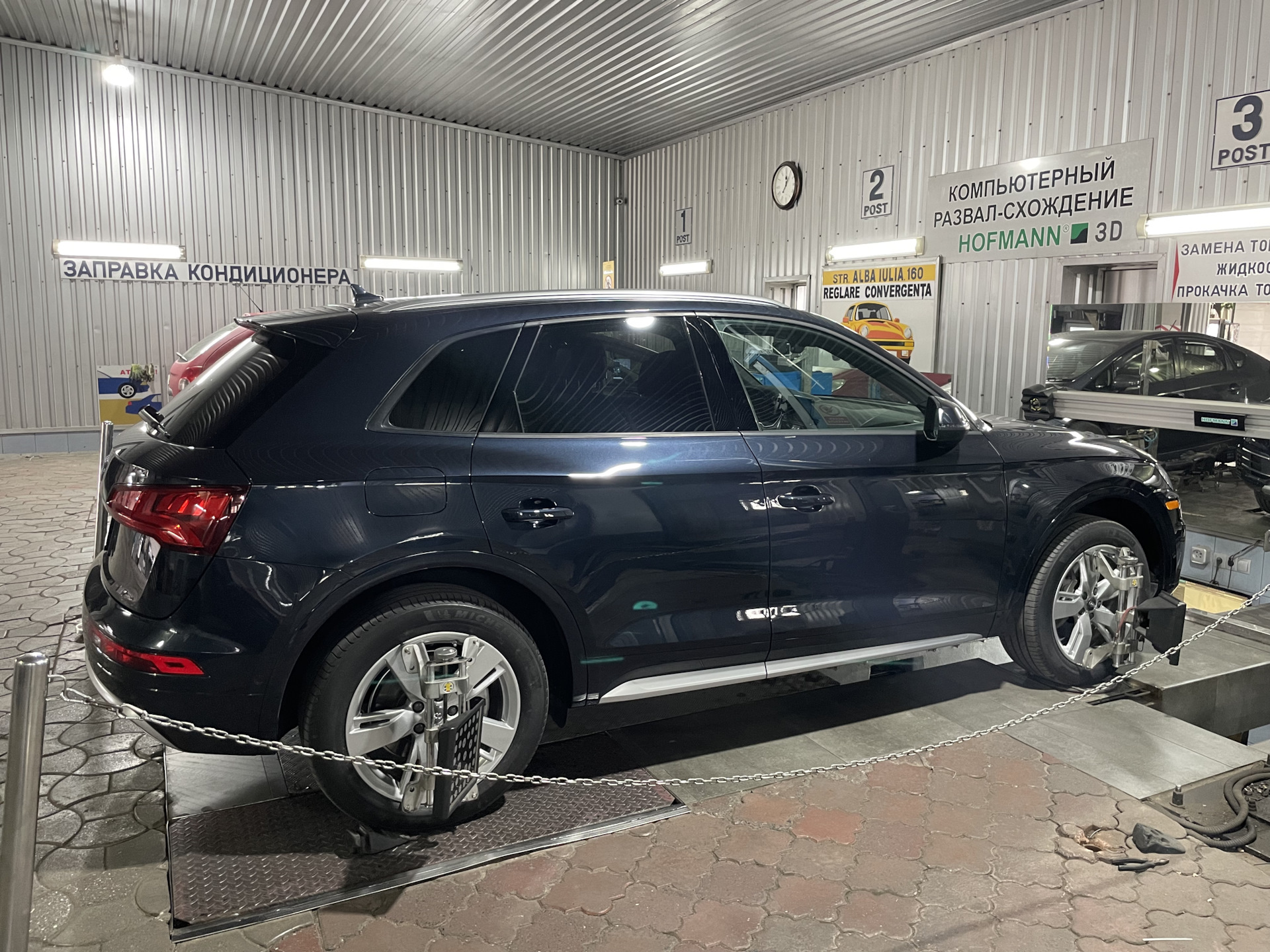 78. Сделал развал так как при установке датчика уровня наклона крутили подрамник. — Audi Q5 (2G ...