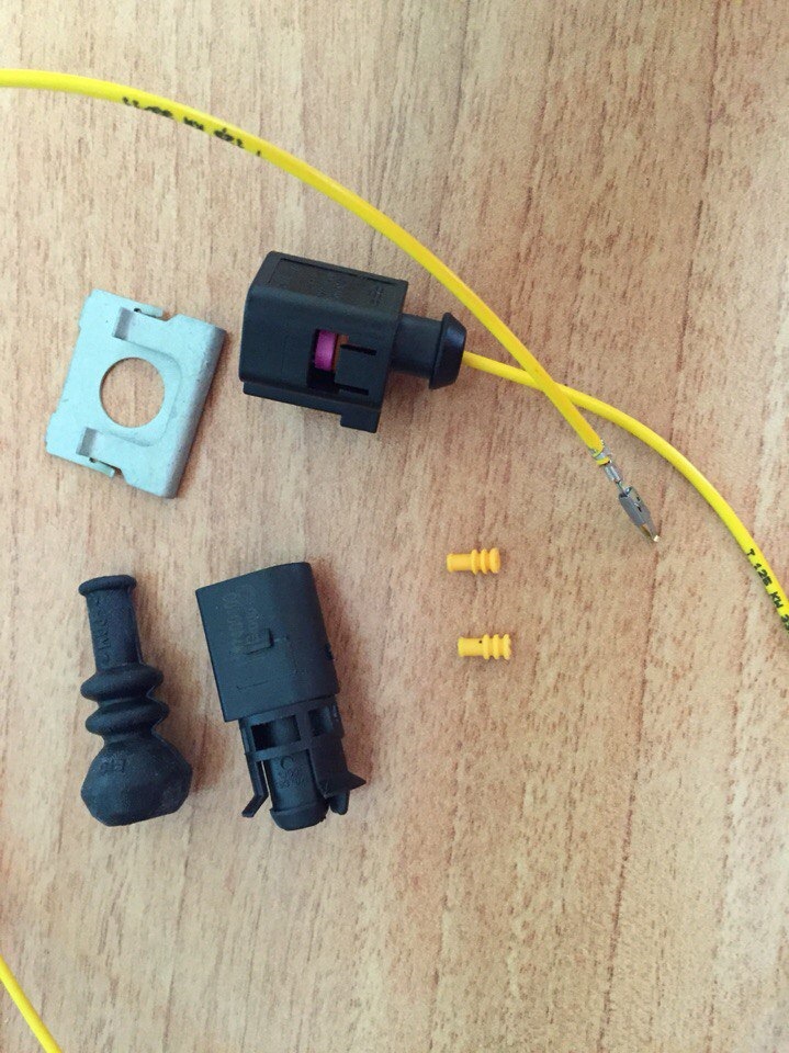 Установка датчика внешней температуры — Volkswagen Golf Mk4, 1,6 л ...