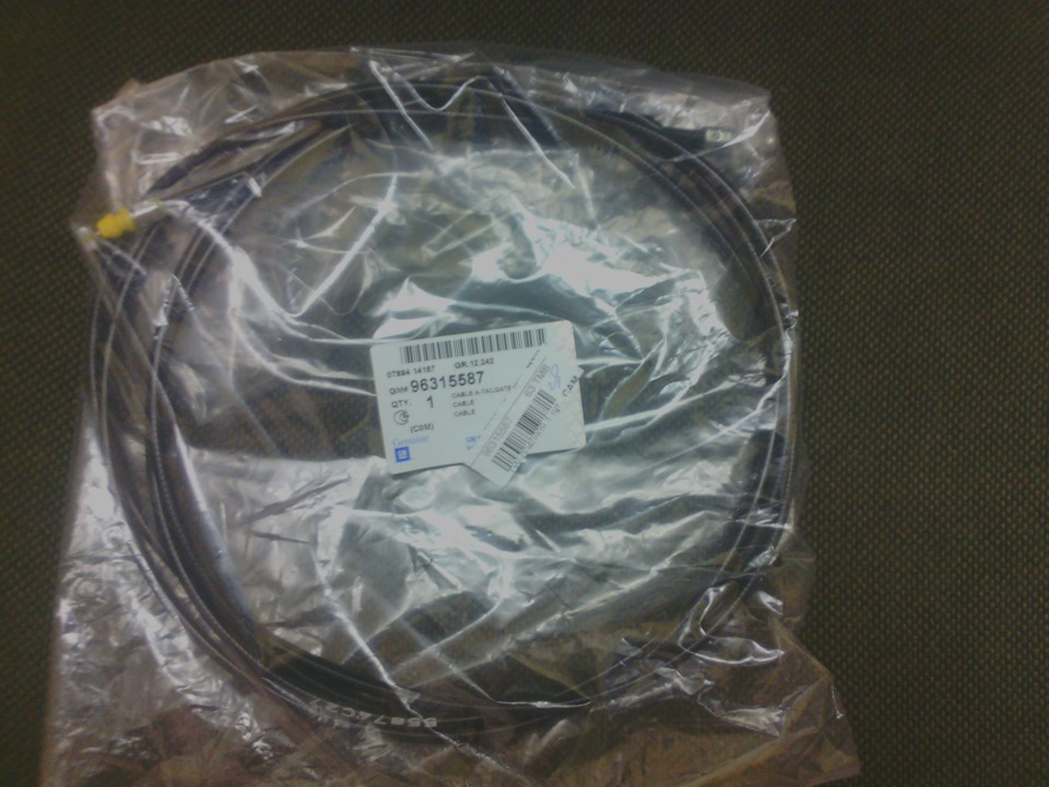 Открытие двери багажника из салона — Daewoo Matiz (M100/M150), 0,8 л ...