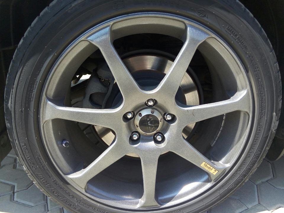 Купил диски Advan model 7 R17 — Subaru Legacy (BL/BP), 3 л, 2005 года ...