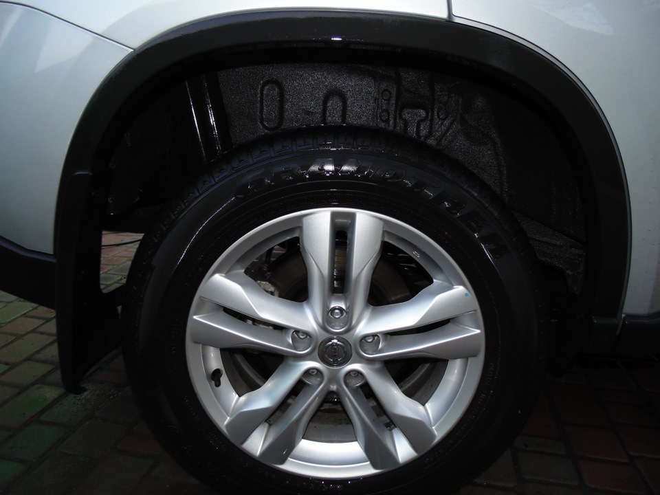 Подкрылки задние — Nissan X-Trail II (t31), 2 л, 2014 года | аксессуары ...