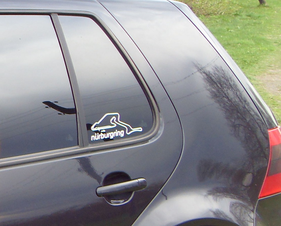 stickers Nürburgring — Volkswagen Golf GTI Mk4, 1,8 л, 2001 года ...