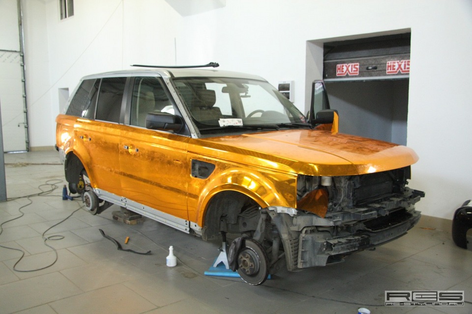 Range Rover Оранжевый хром — VinylRussia на DRIVE2
