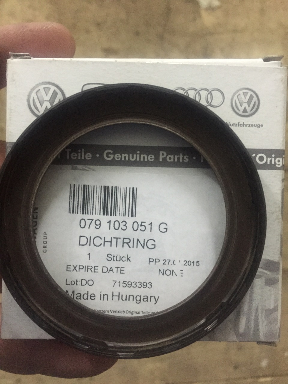 079103051G УПЛОТНИТЕЛЬНОЕ КОЛЬЦ VAG | Запчасти на DRIVE2
