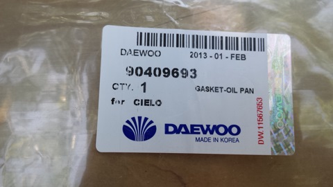 90409693 Прокладка поддона двигателя GM | Запчасти на DRIVE2