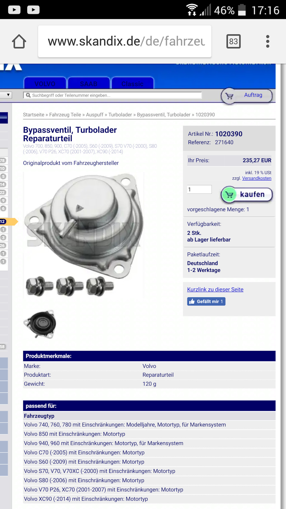 Название и влияние. — Volvo XC90 (1G), 2,4 л, 2004 года | запчасти | DRIVE2