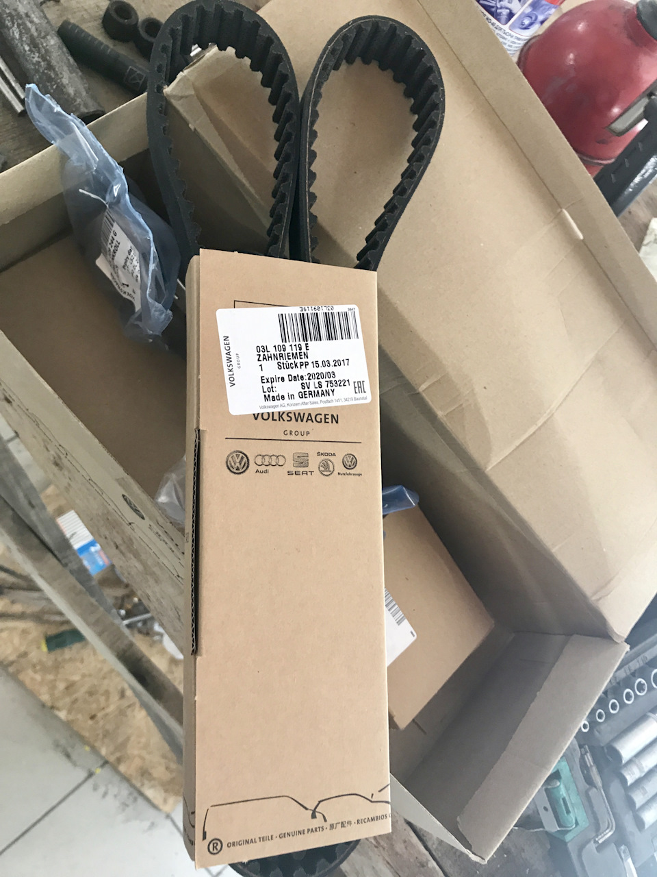 03L109119E Ремень зубчатый VAG | Запчасти на DRIVE2
