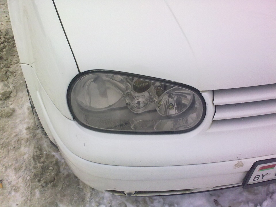 Фары в пленку — Volkswagen Golf Mk4, 1,8 л, 1998 года | стайлинг | DRIVE2