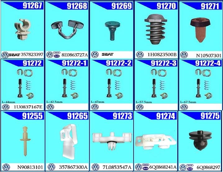 Артикулы клипс VAG — Audi A4 (B6), 1,8 л, 2002 года | запчасти | DRIVE2