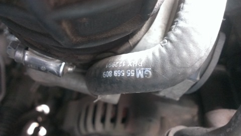 55569809 Трубка подогрева дроссельной заслонки впускная GM | Запчасти ...