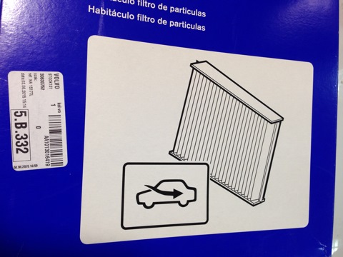 30630752 Фильтр салона Volvo | Запчасти на DRIVE2