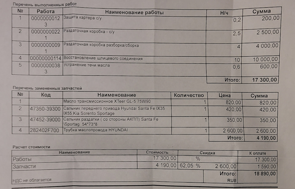 Замена раздатки 3b600 (снова в строю) — KIA Sportage (3G), 2 л, 2012 ...