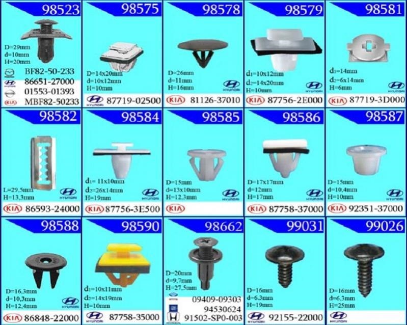 Клипсы — Hyundai i30 Wagon II, 1,6 л, 2012 года | запчасти | DRIVE2