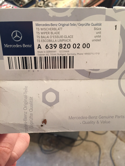 A6398200200 Комплект щеток стеклоочистителя 2шт MERCEDES | Запчасти на ...