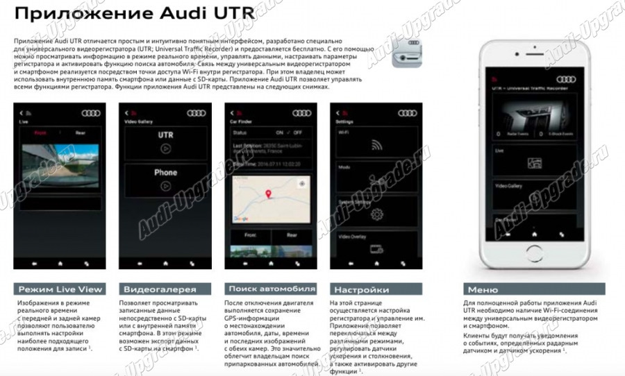 Установка оригинальных видеорегистраторов Audi UTR — Audi Q7 (1G), 3,6 ...