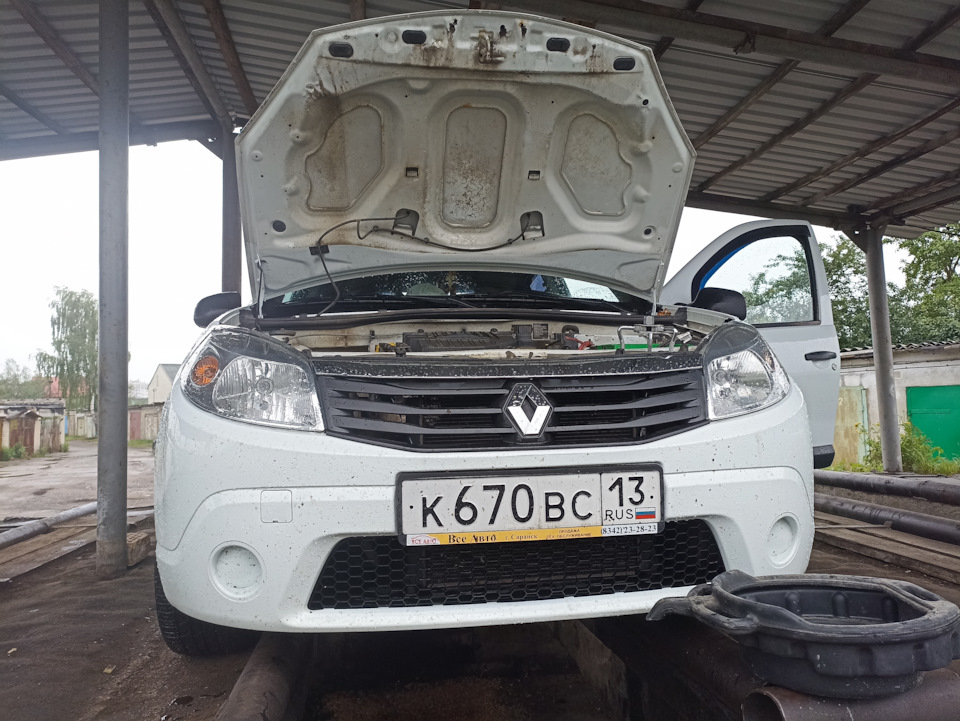 34_и снова ТО + замена масла в МКПП — Renault Sandero 1G, 1,4 л, 2013 ...