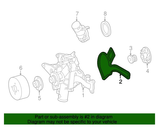 A1122010080 Прокладка уплот крепления насоса ож Mercedes | Запчасти на ...