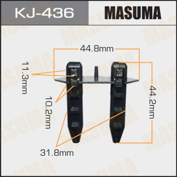 KJ436 Клипса пластиковая MASUMA | Запчасти на DRIVE2