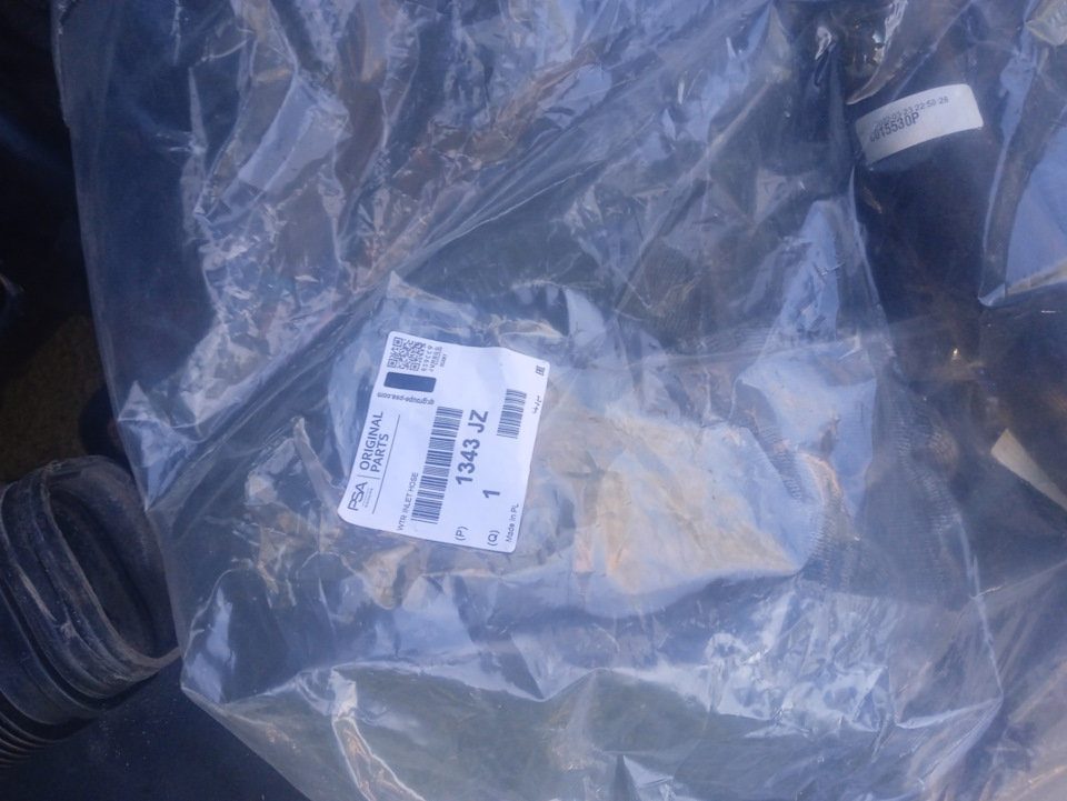 1343JZ Патрубок радиатора Peugeot Citroen | Запчасти на DRIVE2