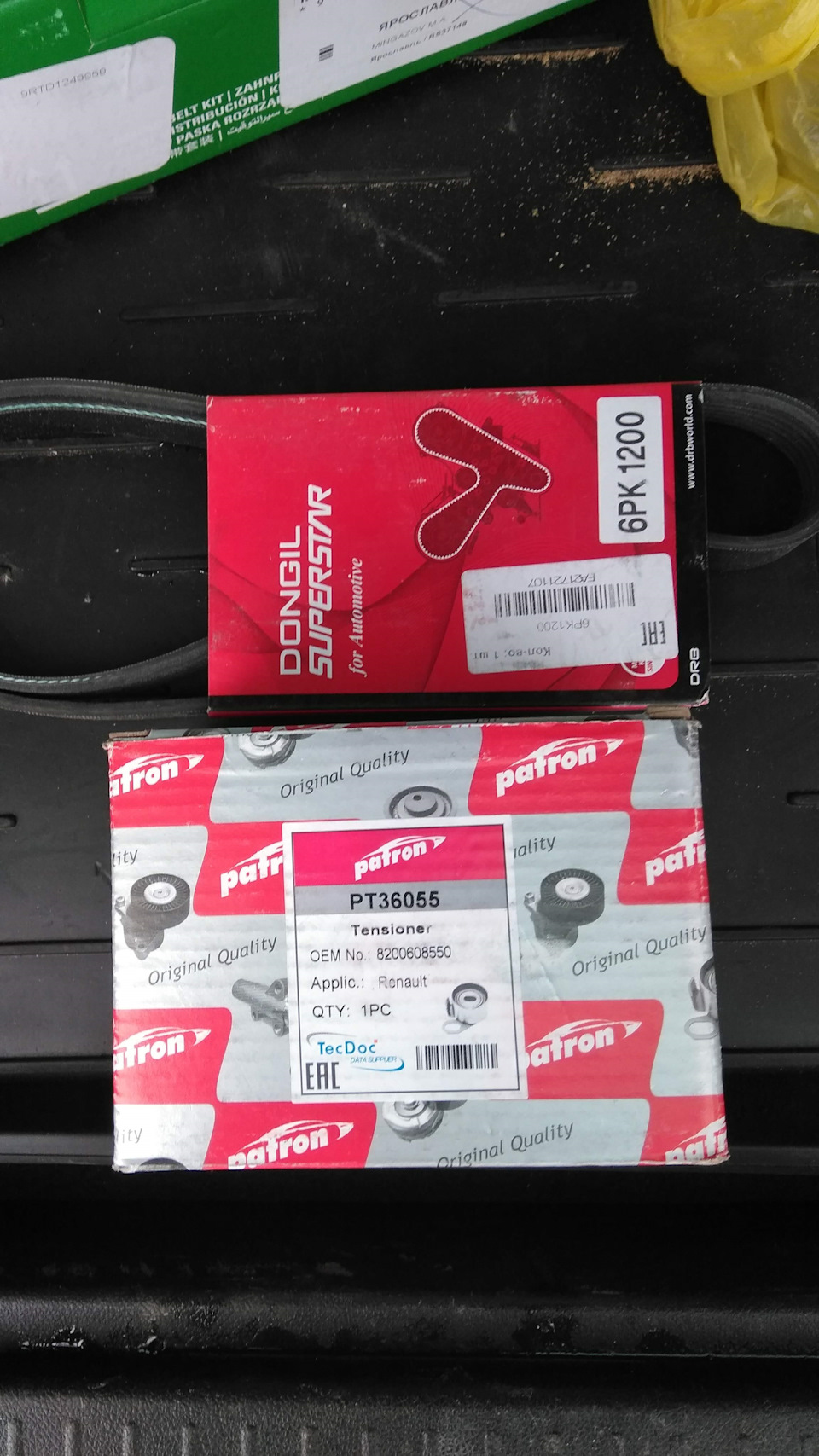 8200608550 Ремень приводной комплект с натяжителем RENAULT | Запчасти ...